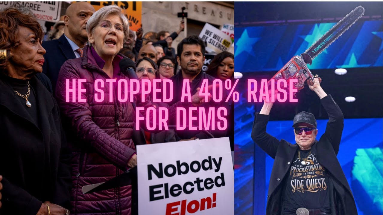Elon blocks Dems 40% Raise they were trying to sneak in!! Now it makes ...