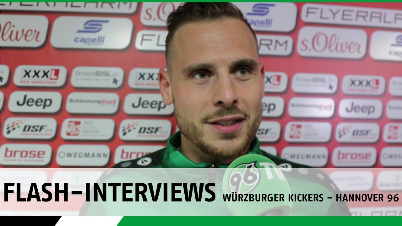 Flash-Interviews | Würzburger Kickers - Hannover 96 - YouTube