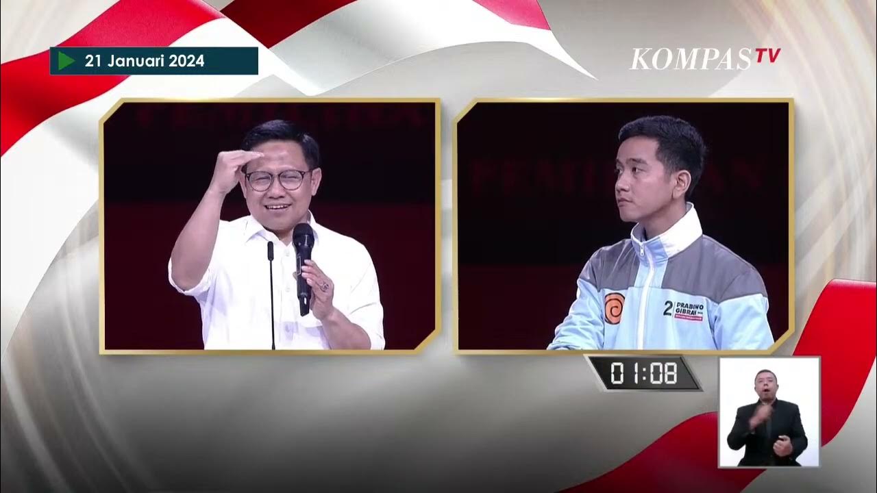Momen Saling Sindir Cak Imin VS Gibran Saat Debat - YouTube