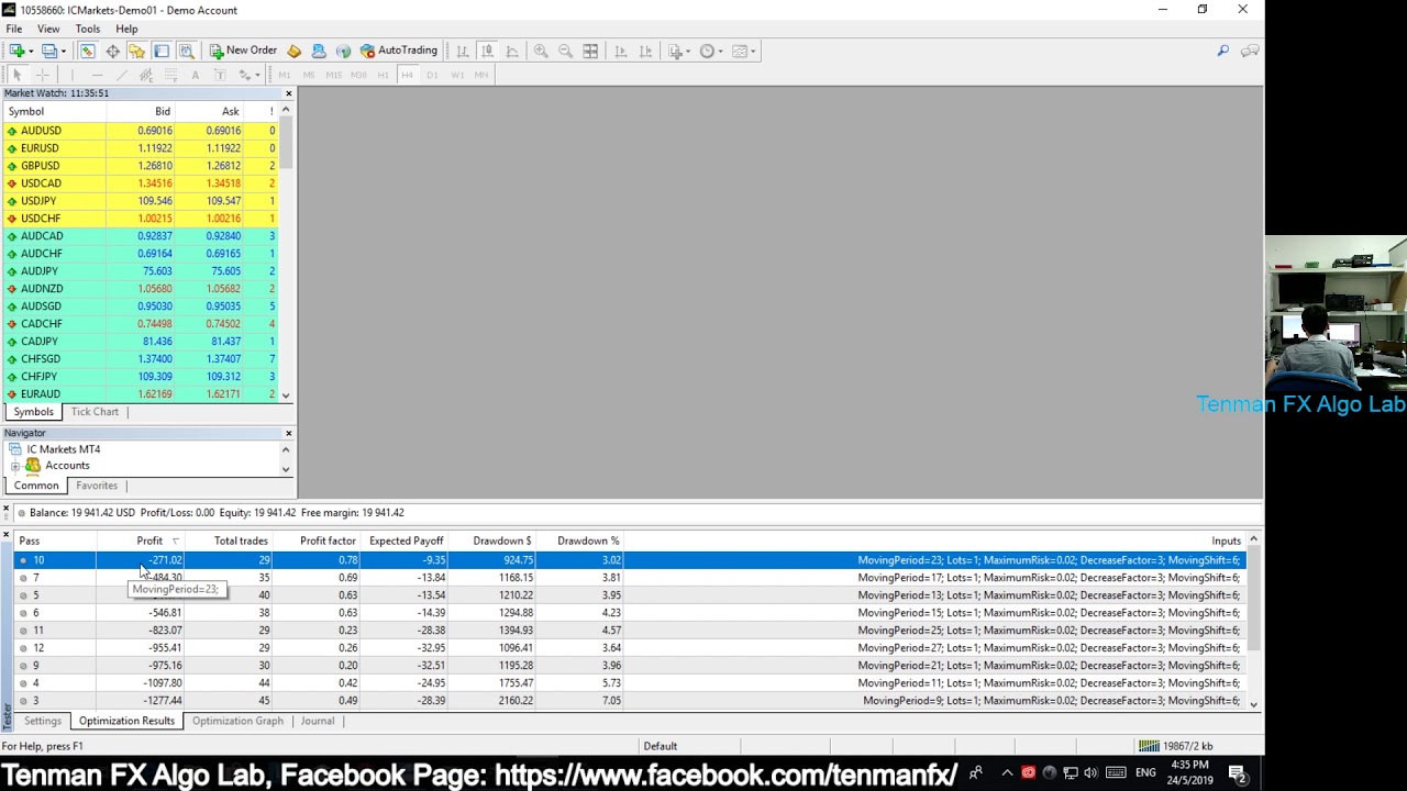 MT4系列3 - 如何使用MT4 optimization EA 優化參數 廣東話 粵語 - YouTube