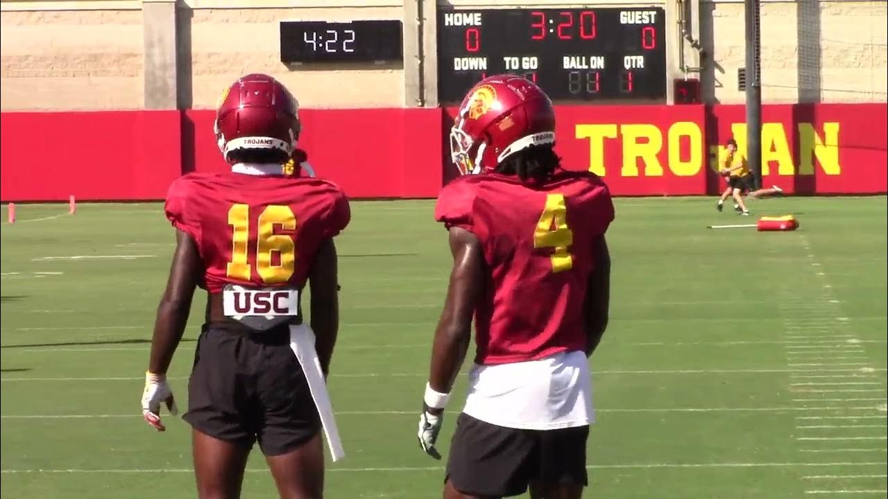 USC Practice Highlights from August 24th - Wide Receivers - YouTube