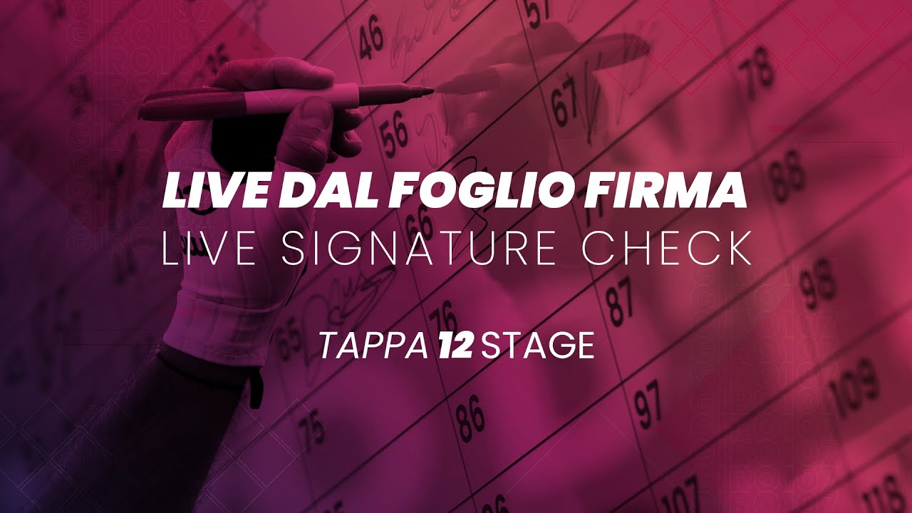 Stage 12 - Buongiorno dal Giro d’Italia | La diretta dal Foglio Firma ...