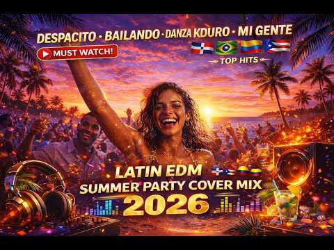 Despacito, Bailando, Danza Kuduro, Mi Gente | Latin EDM Summer Party Cover Mix 2025