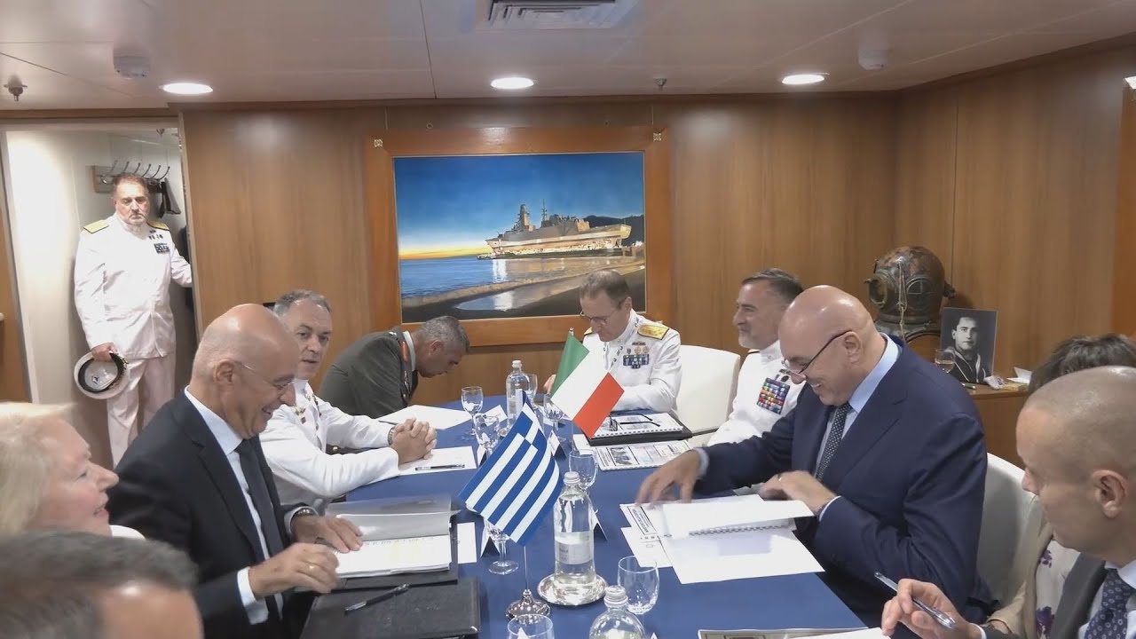 Υπογραφή Μνημονίου Ναυτικής Συνεργασίας Ελλάδας–Ιταλίας και Δήλωση ...
