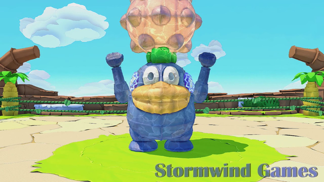 Paper Mario: The Origami King - Fighting All 7 Scuffle Island Enemies ...