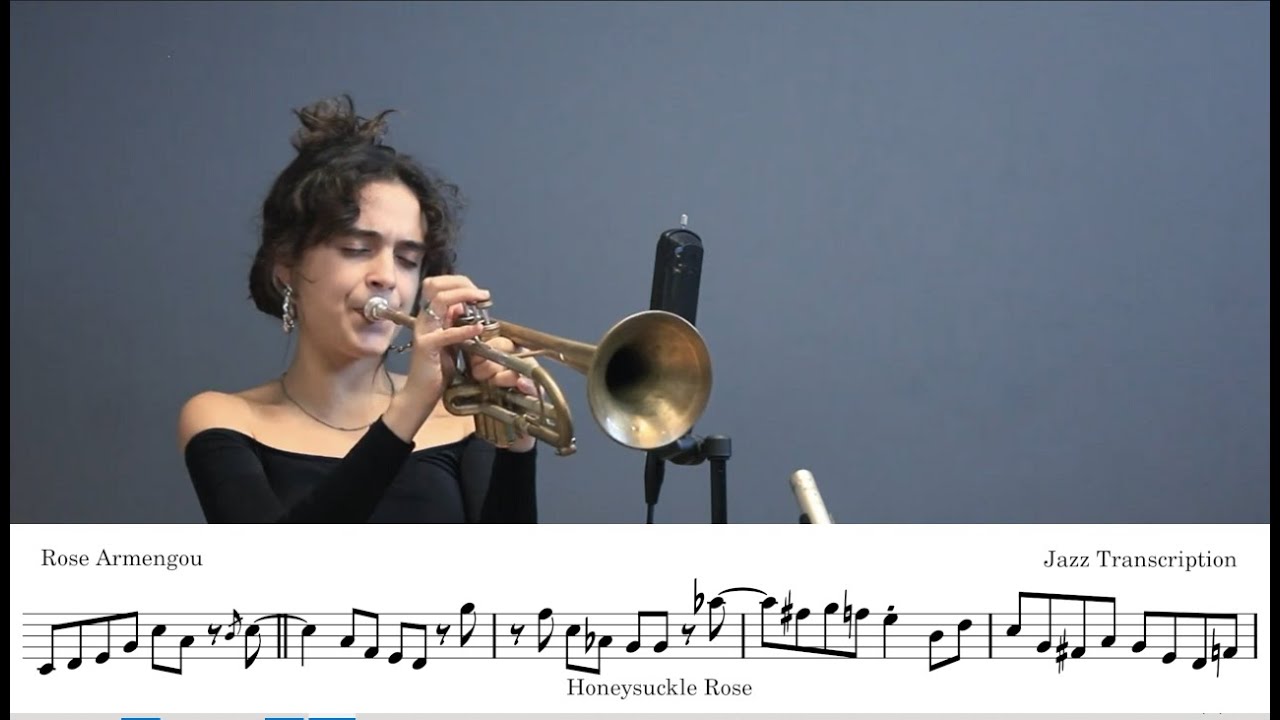 Alba Armengou 'Honeysuckle Rose' Trumpet Solo [Bb Transcription] - YouTube