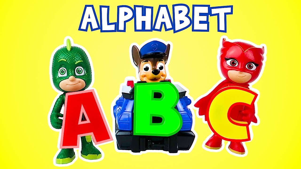 PJ Masks and Paw Patrol ABC Song! - YouTube