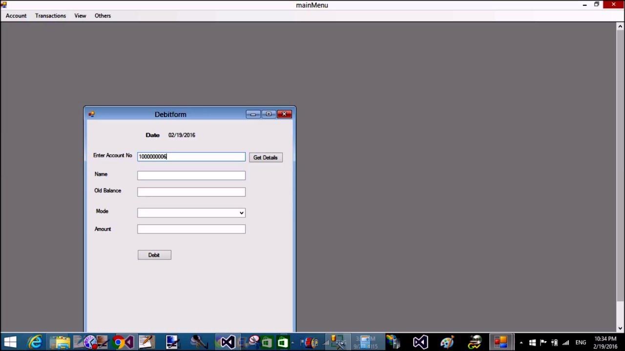 Banking Application project in C# - YouTube