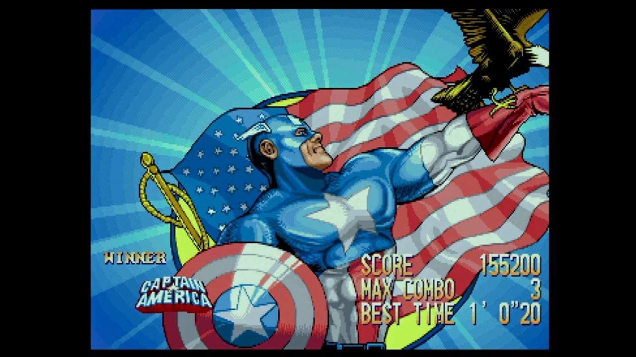 SS GAME 【MARVEL SUPER HEROES】【ARCADE – CAPTAIN AMERICA】 - YouTube