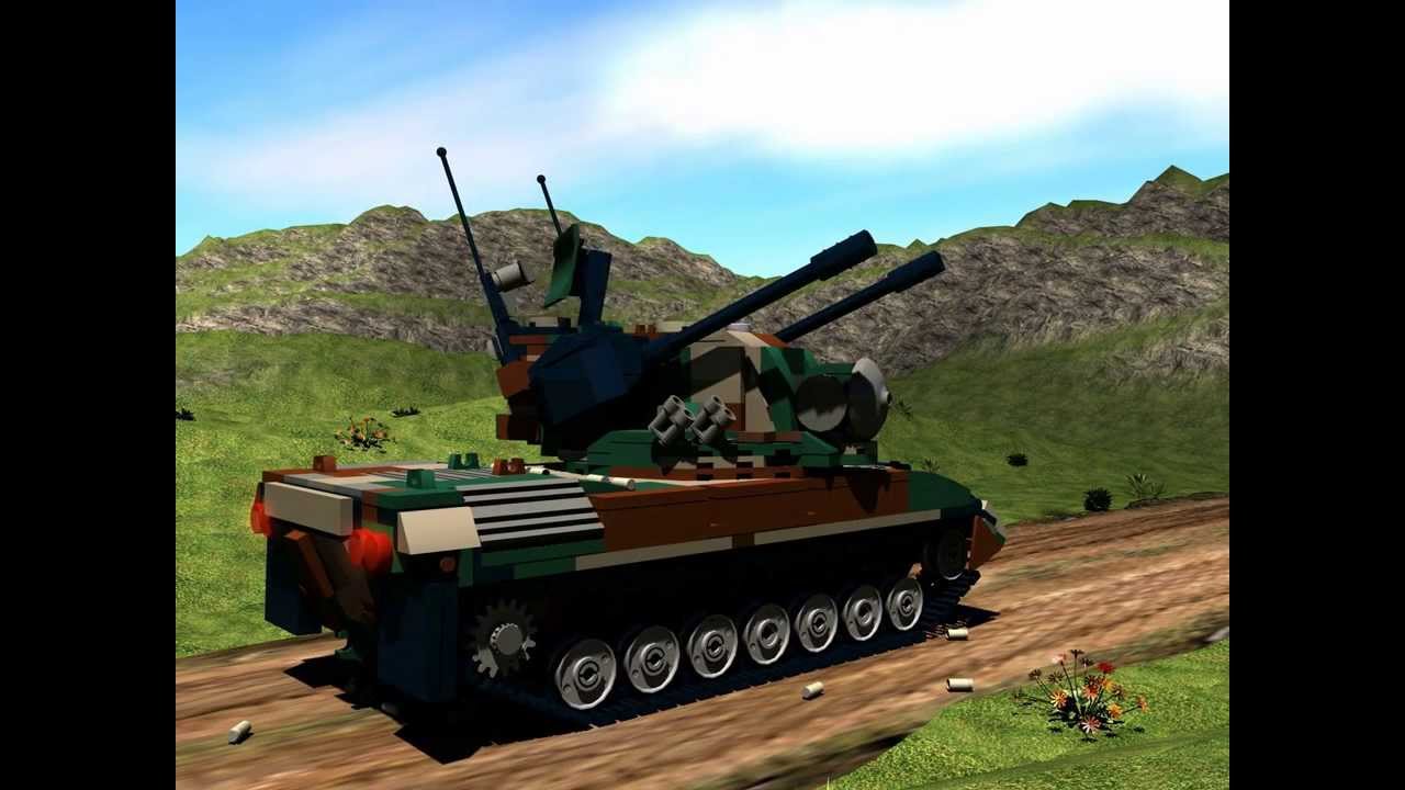 Custom Bundeswehr MBT Panzer Tank Gepard 1A2 aus LEGO ® Steinen - YouTube