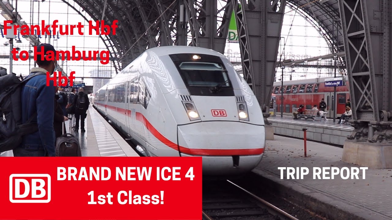 TRIP REPORT | DB ICE 4 First Class | Frankfurt to Hamburg - YouTube