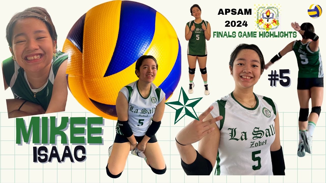 [APSAM 2024] Mikee05 Volleyball Highlights FINALS GAME DLSZ VS SBA ...