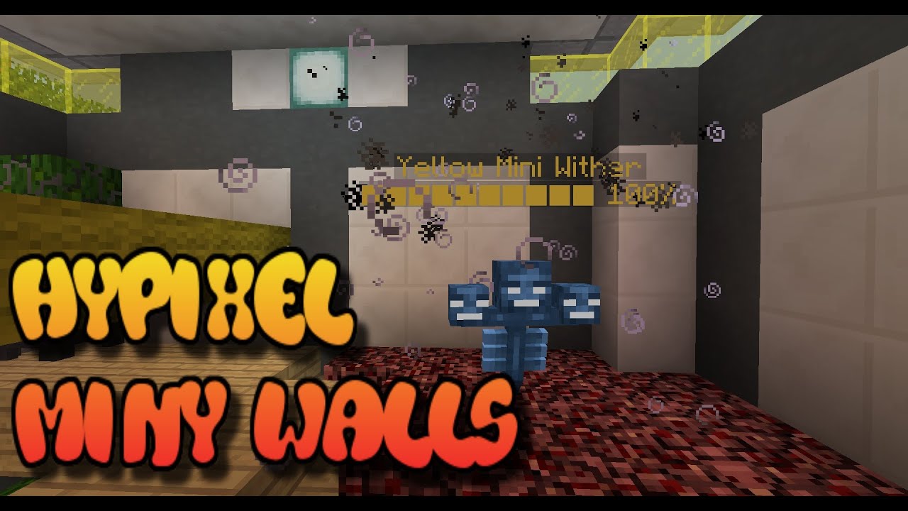 Minecraft Mini walls- That's one small wither!!! - YouTube