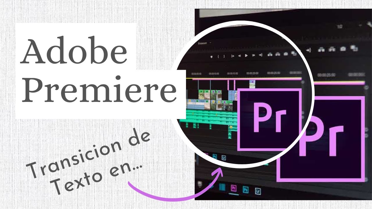 Como Hacer Transicion de Texto en Premiere Pro - YouTube
