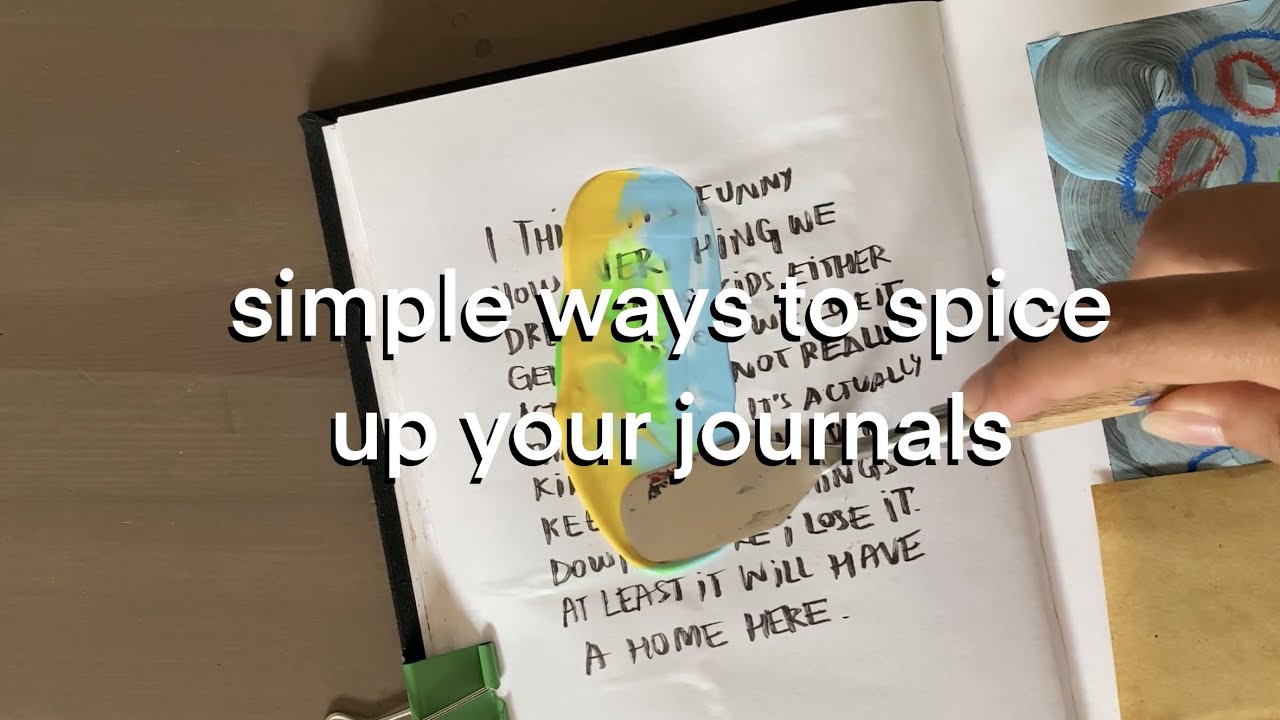 simple ways to spice up your journal entries - YouTube