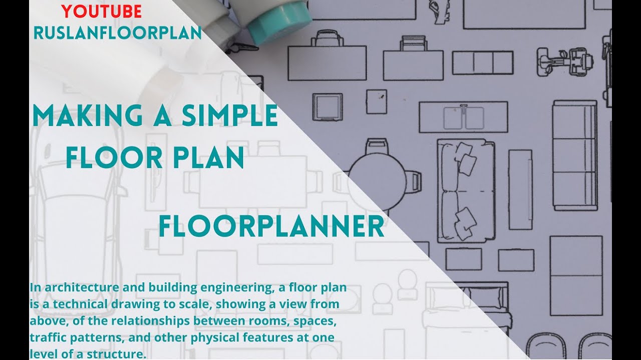 Creation process home floor plan top view. Floorplanner. - YouTube