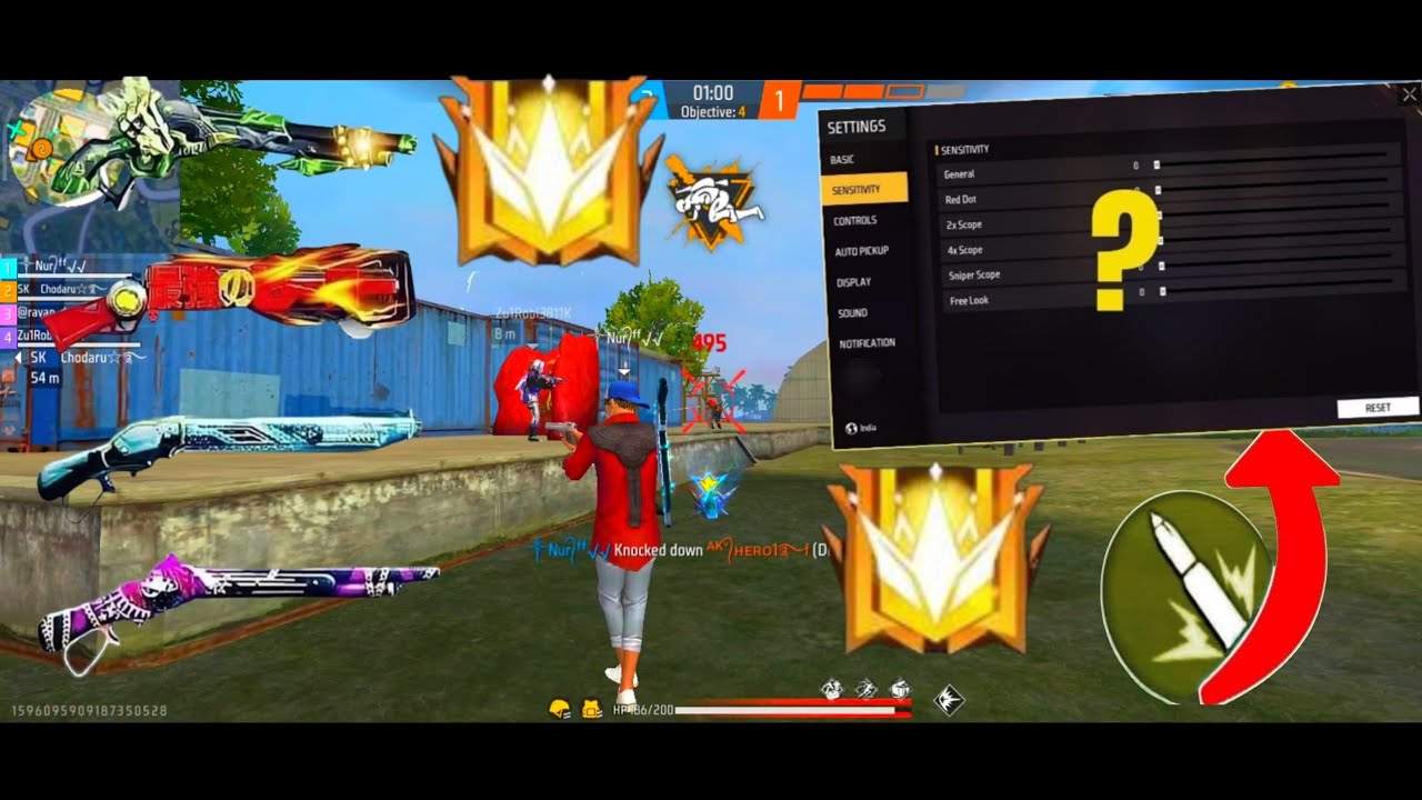 free fire sensitivity Video @TotalGaming093 #free_fire_short_video # ...