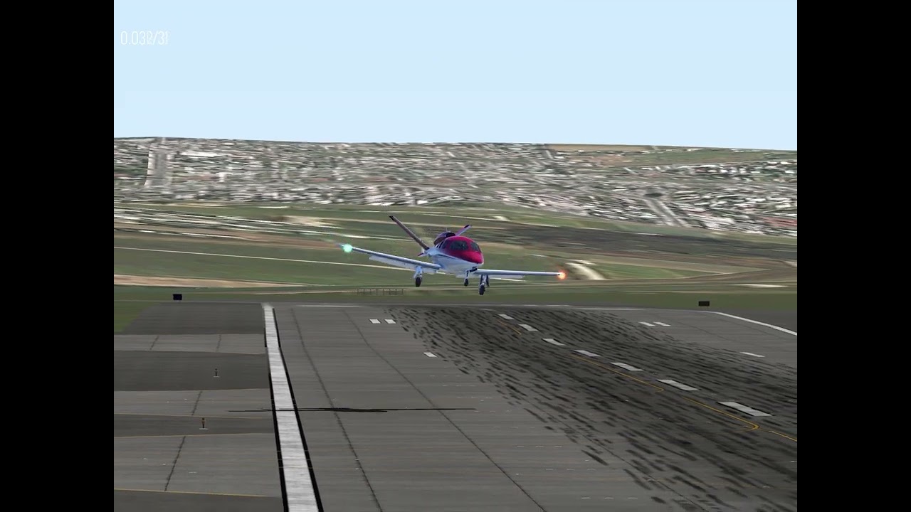 Cirrus SF50 Visionjet cross wing landing - YouTube