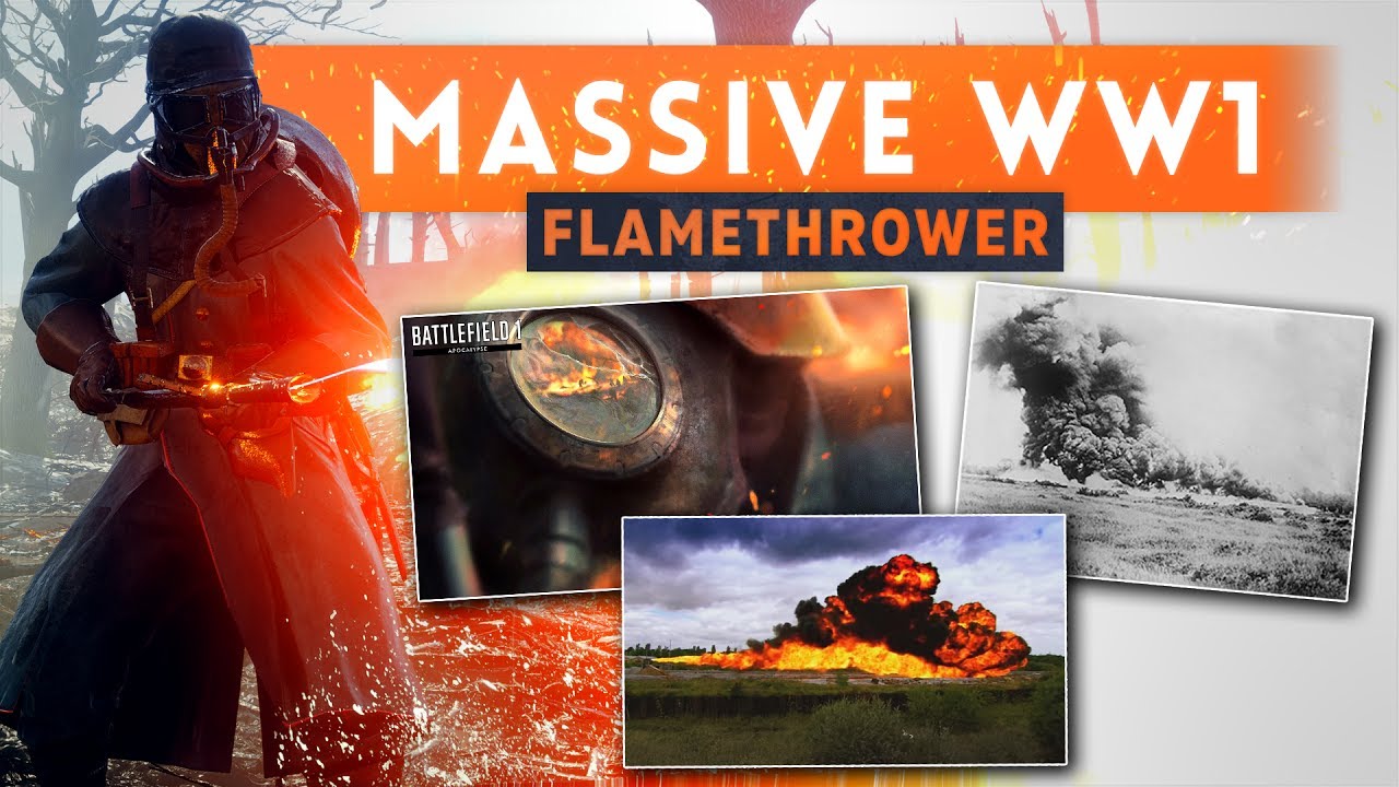 HUGE FLAMETHROWER COMING TO BATTLEFIELD 1? - Livens Flame Projector ...