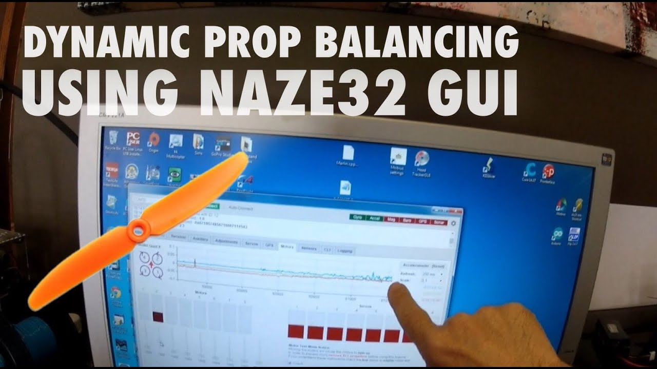 Dynamic Prop Balancing using Naze32 Configurator - YouTube
