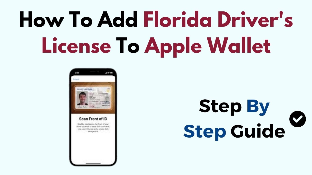How To Add Florida Driver's License To Apple Wallet - YouTube