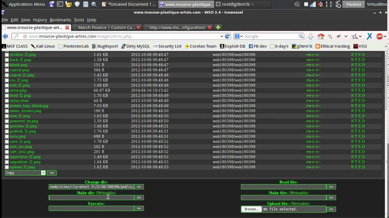 Hackyard - hooked attack joomla/wordpress - YouTube