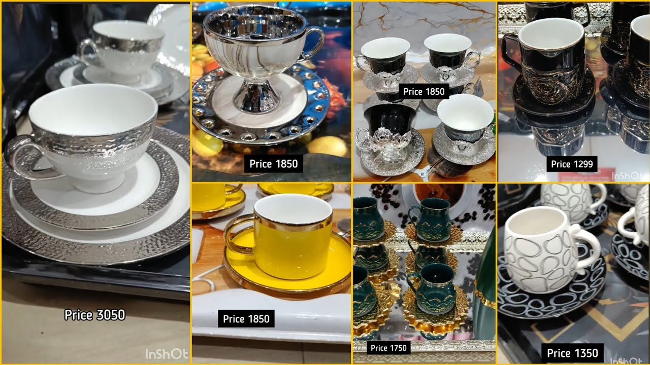 New Cup Saucer set designs for guests / wedding || imported cup saucer ...