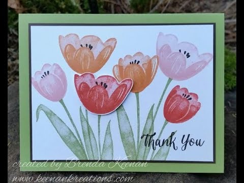 Tranquil Tulips card by Stampin' Up! - YouTube