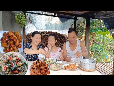 Chỉ Là Món Ăn Đơn Giản Mà 2Cha Con Khen Nức Mũi,ngon đắm đuối người ơi |fried shrimp || - YouTube