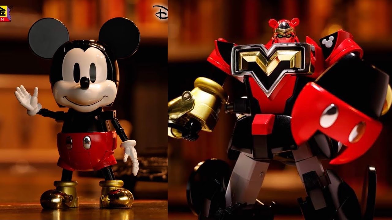 New Disney Mickey Mouse transformers action figure turns into robot ...
