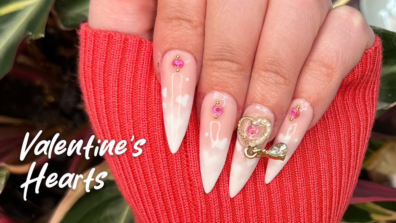 Beginner Friendly Valentine's Nails [ASMR No Talking] - YouTube