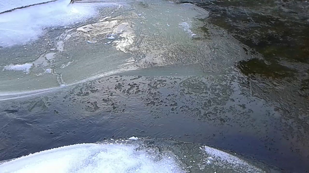 Frazil Ice caused by cold - YouTube