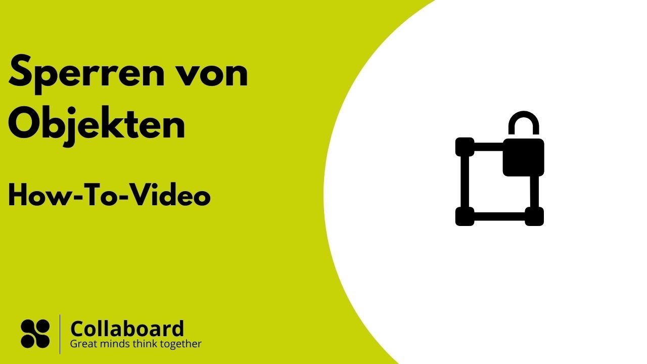 Sperren und Entsperren von Objekten - Collaboard How-to-Video - YouTube