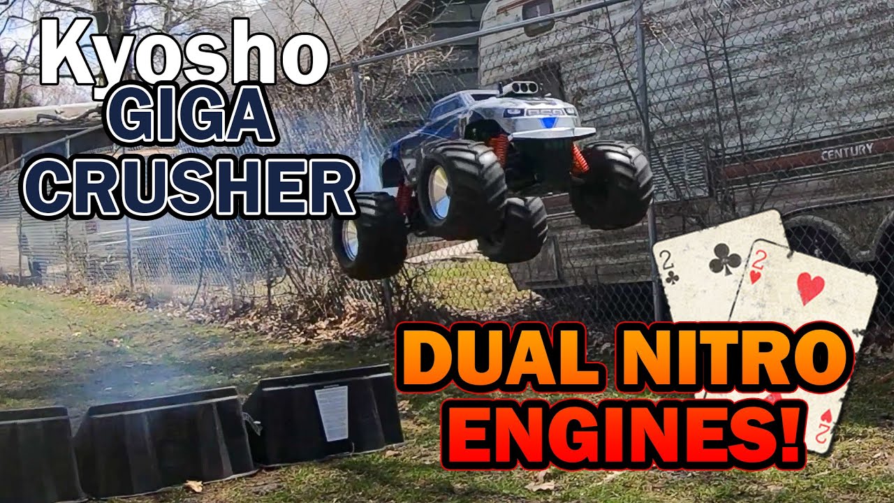 Kyosho Giga Crusher Dual Force “2004” running it in 2020 - YouTube