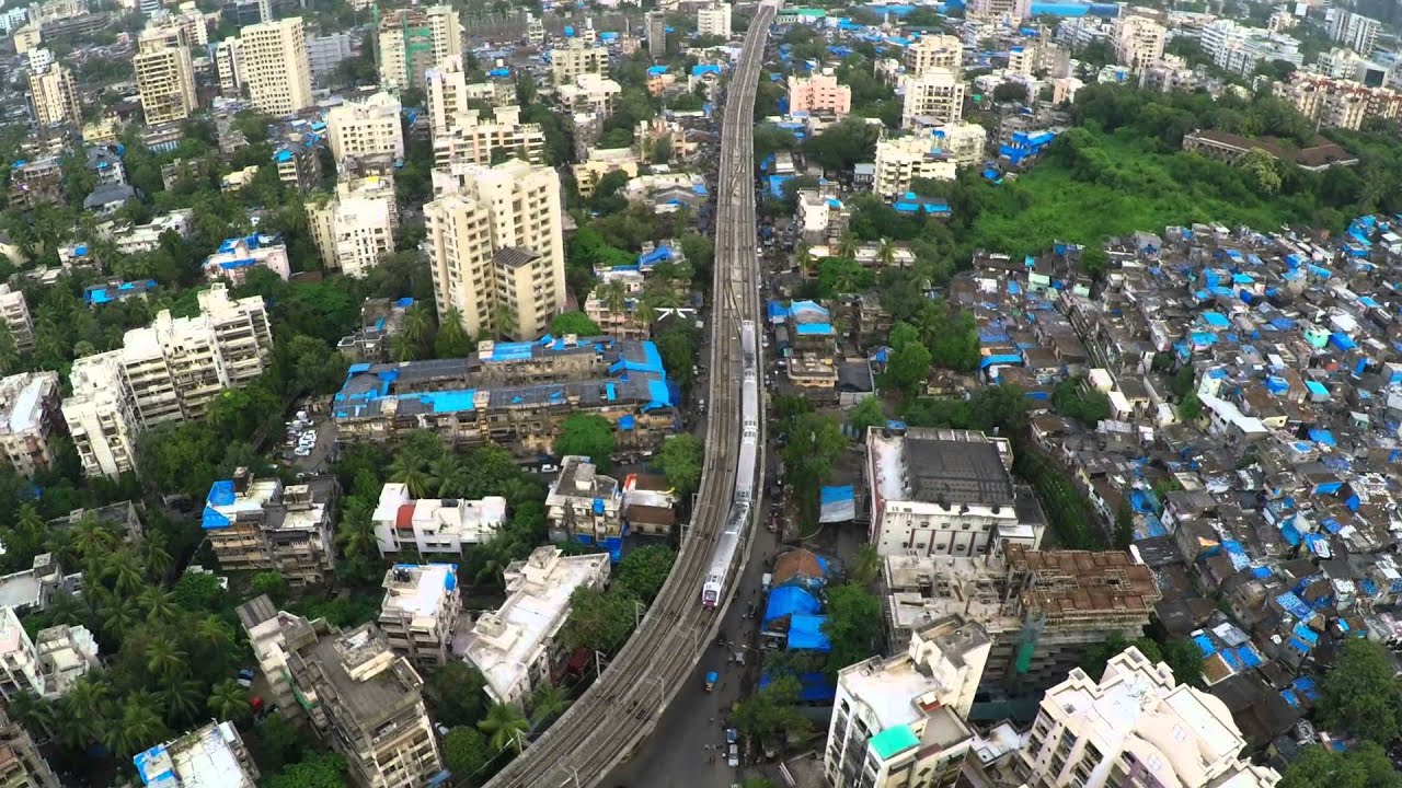 Mumbai Metro Aerial View - YouTube