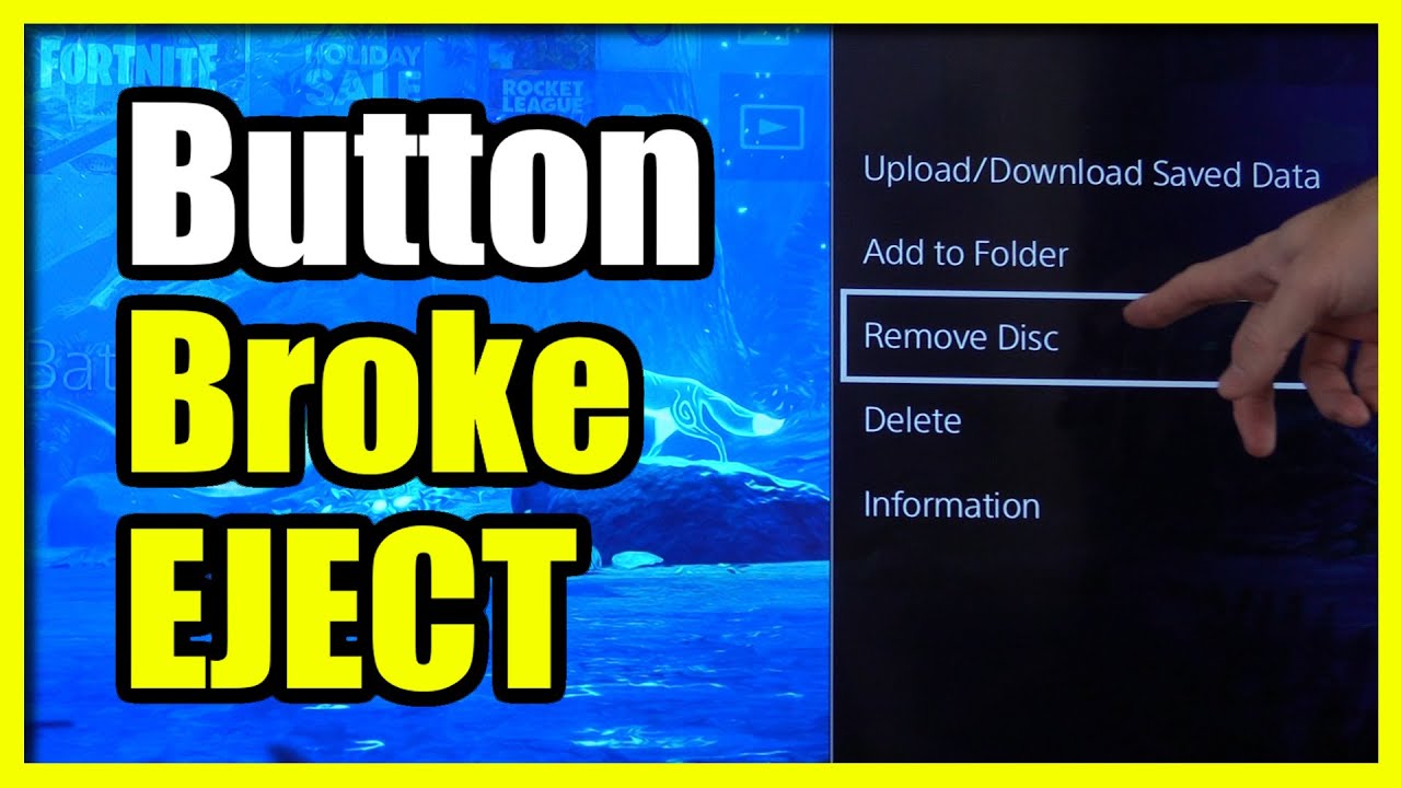 How to Eject Game Disc if Button is Broken on PS4 Console (Easy Method ...