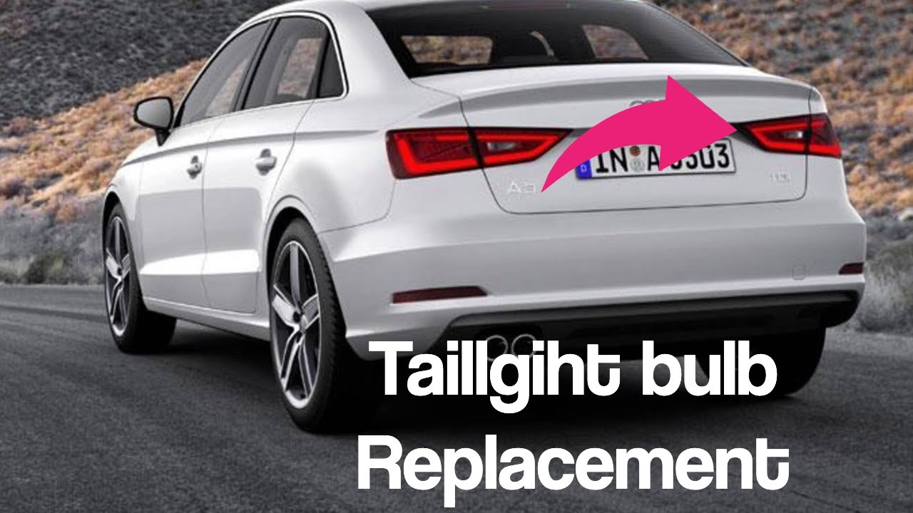 Audi A3 Taillight Bulb replacement, how to open taillight Audi A3 - YouTube