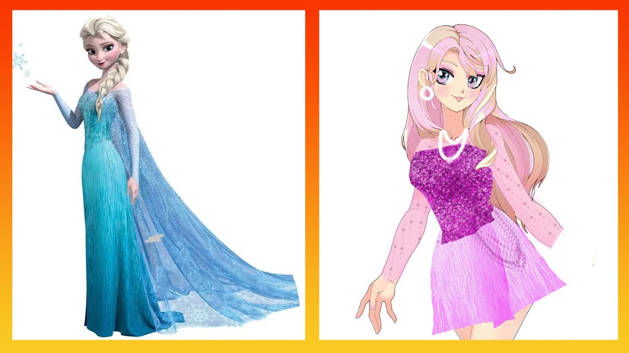 UWU PICK ME GURL!Glowing up Elsa into an ANIMIE UWU GURL! - YouTube