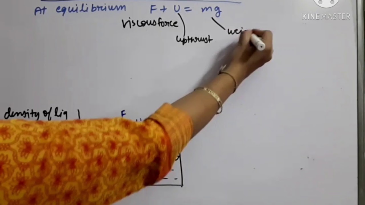 class 11th , stokes law , terminal velocity ,cases , Numerical practice ...