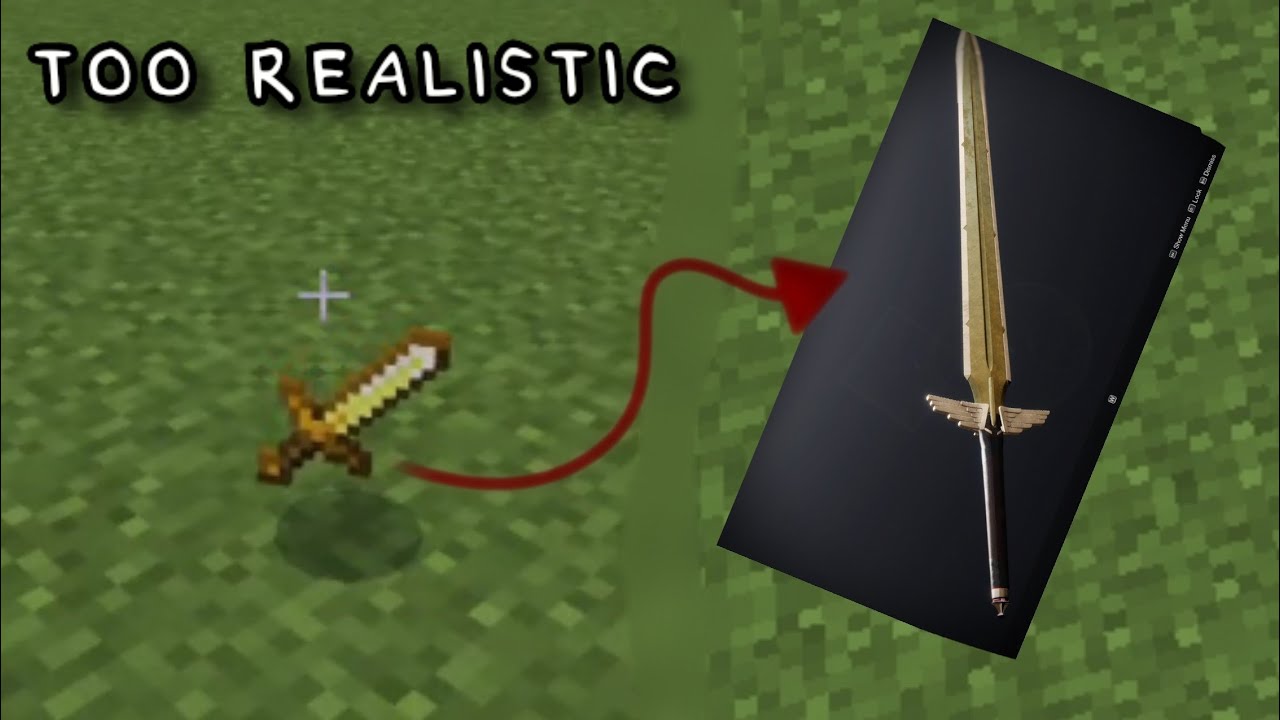 too realistic minecraft #minecraft #mcpe @steveee01 - YouTube
