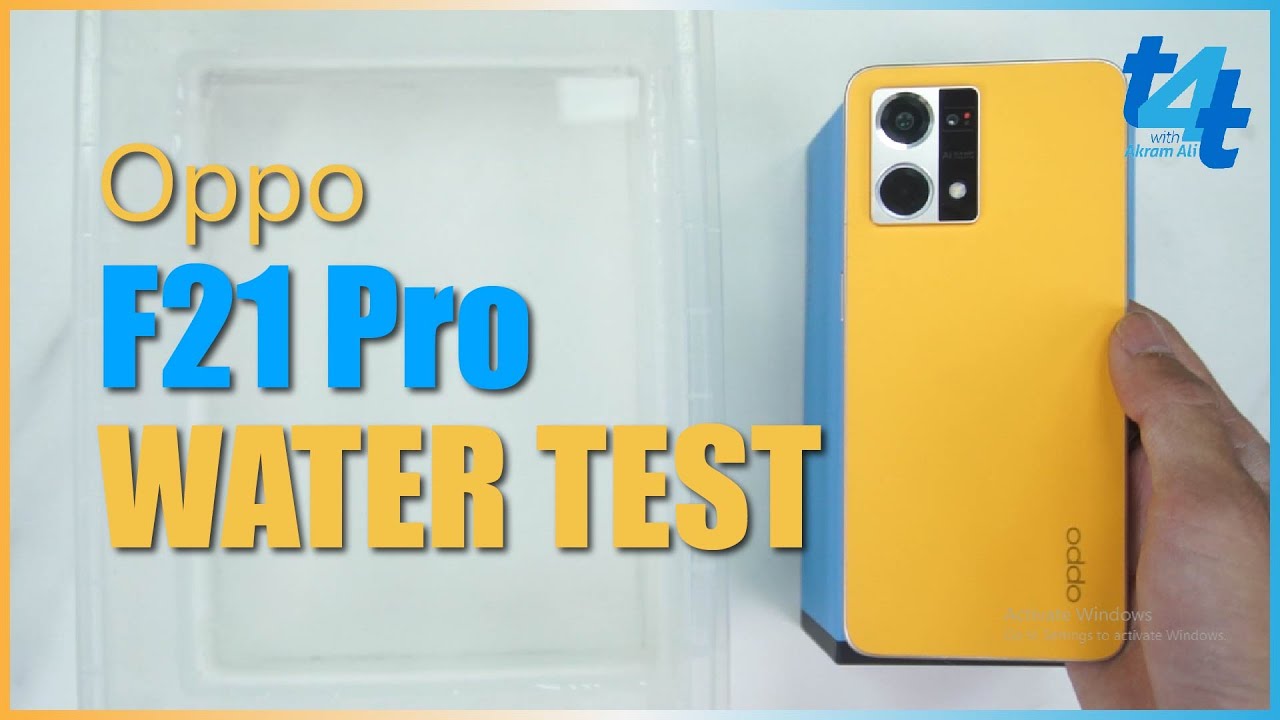 Water Test OPPO F21 Pro | IPX4 Waterproof Rating Check - YouTube