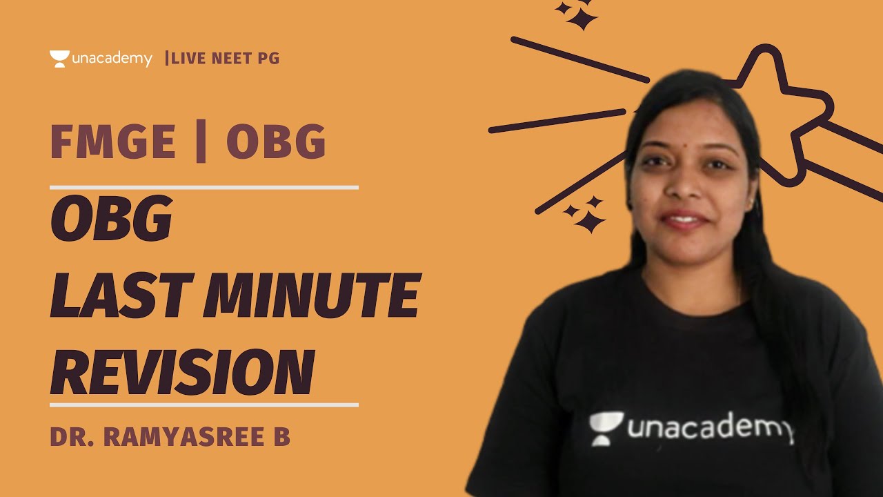 FMGE 2020 | High Yield OBG MCQs | Dr. Ramyasree - YouTube