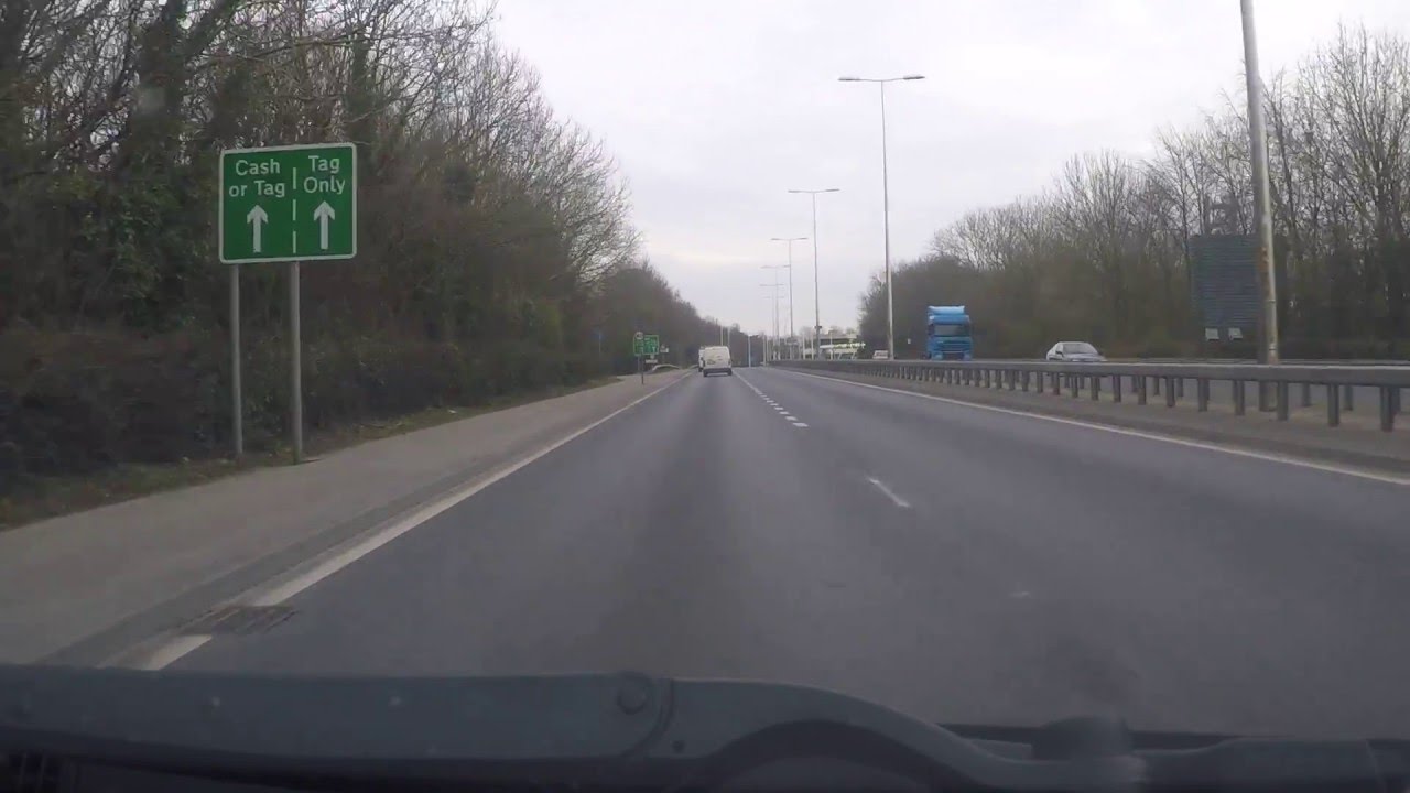 UK Motorways - A15 Humber bridge southbound - YouTube