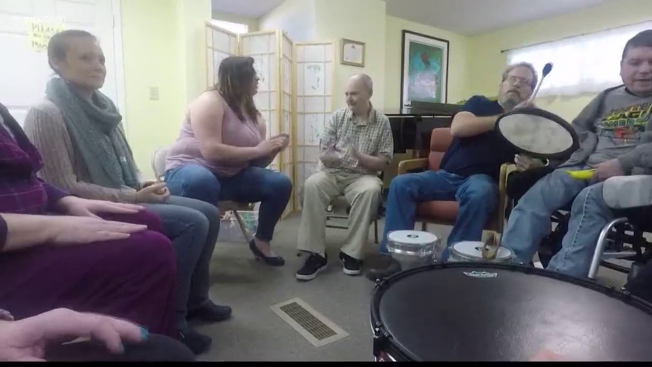 Music Therapy helps adults with disabilities - YouTube