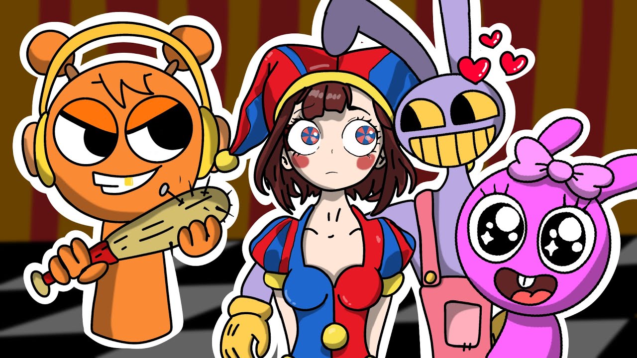 Incredibox Sprunki and POMNI with JAX - ORANGE OREN is LOVE STORY ...