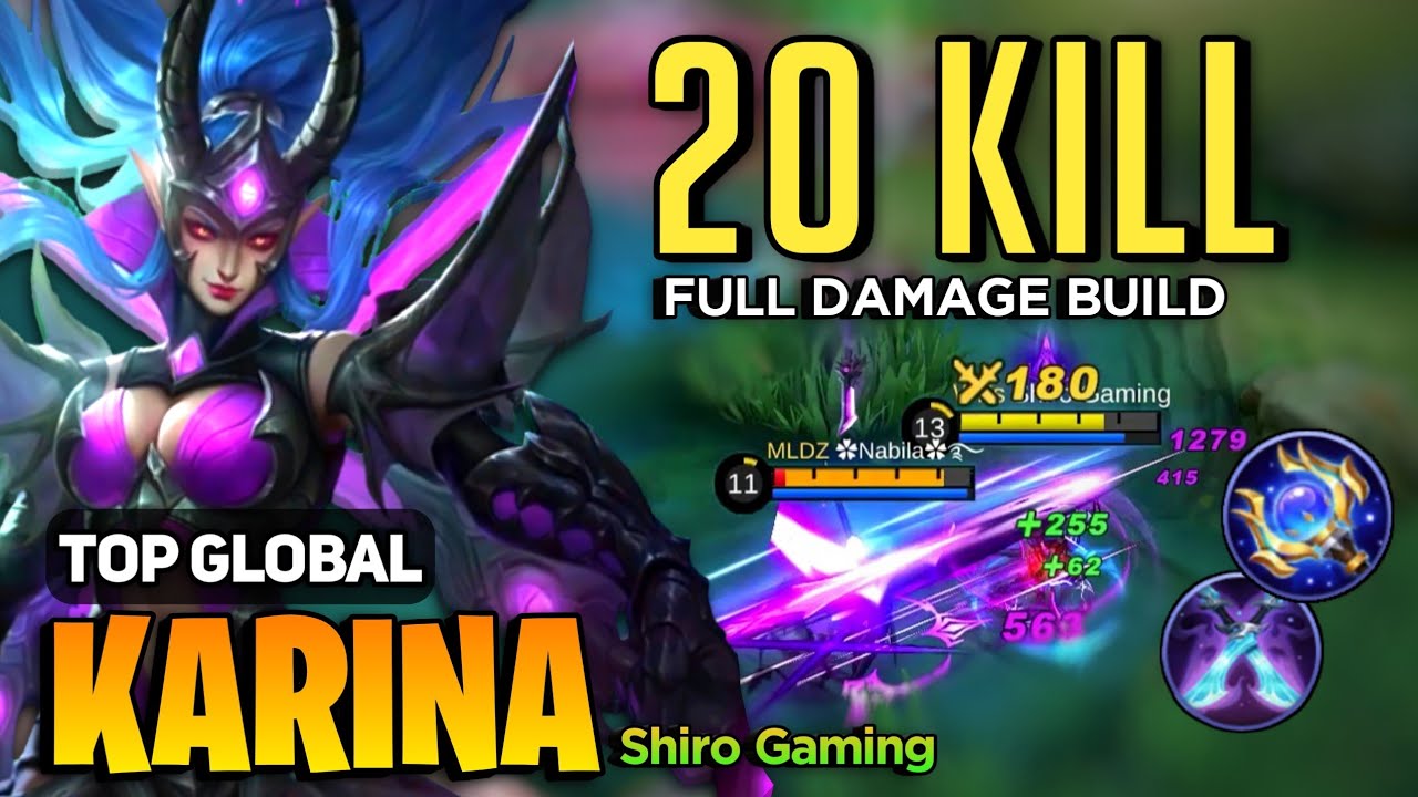 20 KILL! Karina One Shot Build [ Karina Best Build Top Global ] By ...
