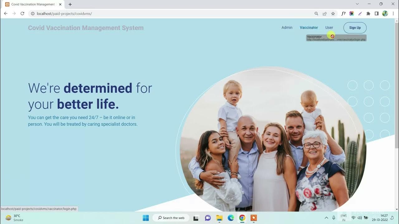 Covid Vaccination Management System using PHP and MySQL | PHPGurukul ...