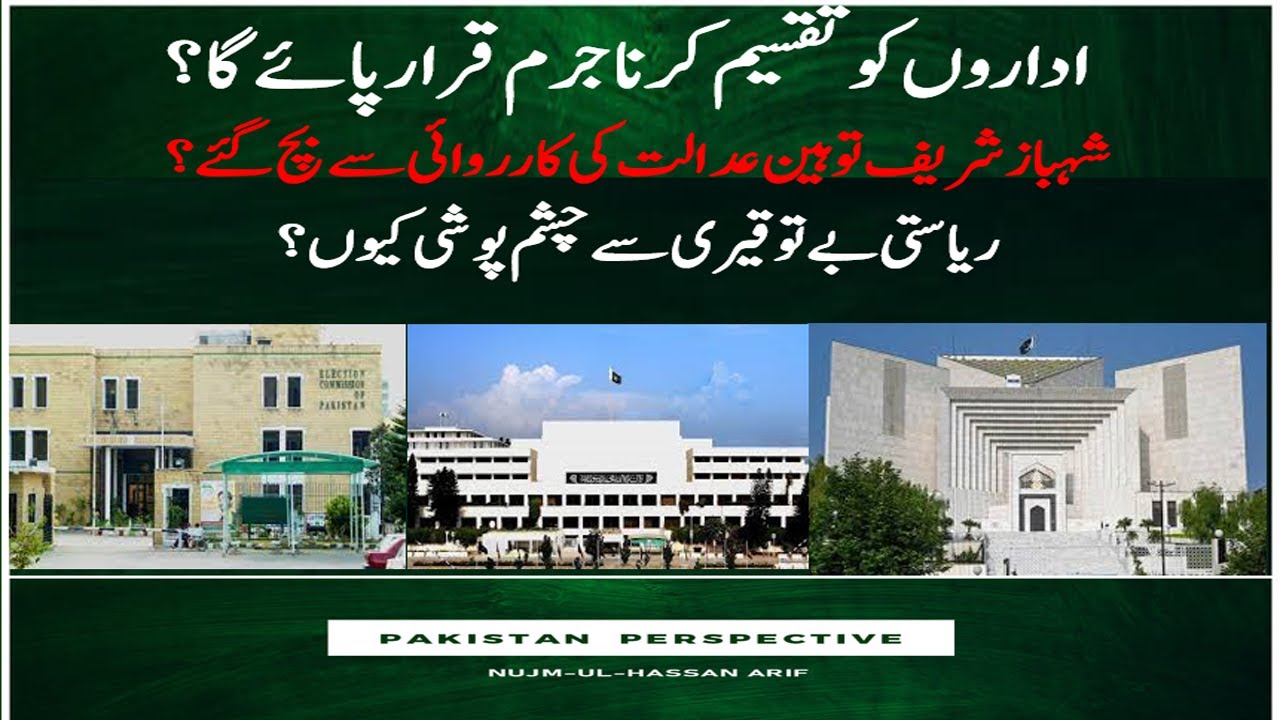 Institutional divide may be consider a crime in future | Pakistan ...