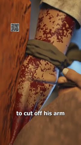 he cut off his arm after five days to save himself 😱😱😱😱 - YouTube