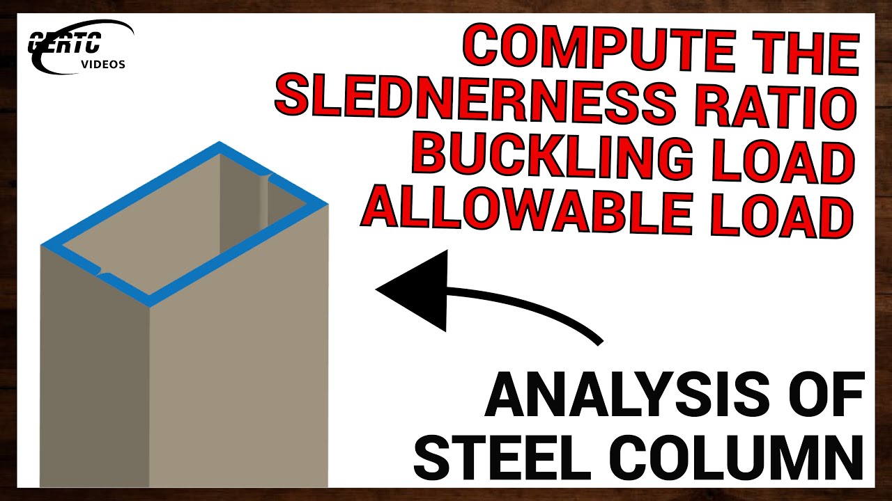 ANALYSIS of STEEL COLUMNS - Slenderness Ratio, Buckling, and Allowable ...